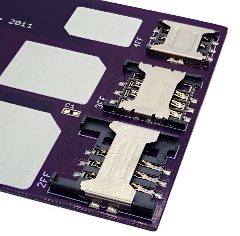 Professional SIM card adapter (plug-in, micro, nano SIM to full-size ...